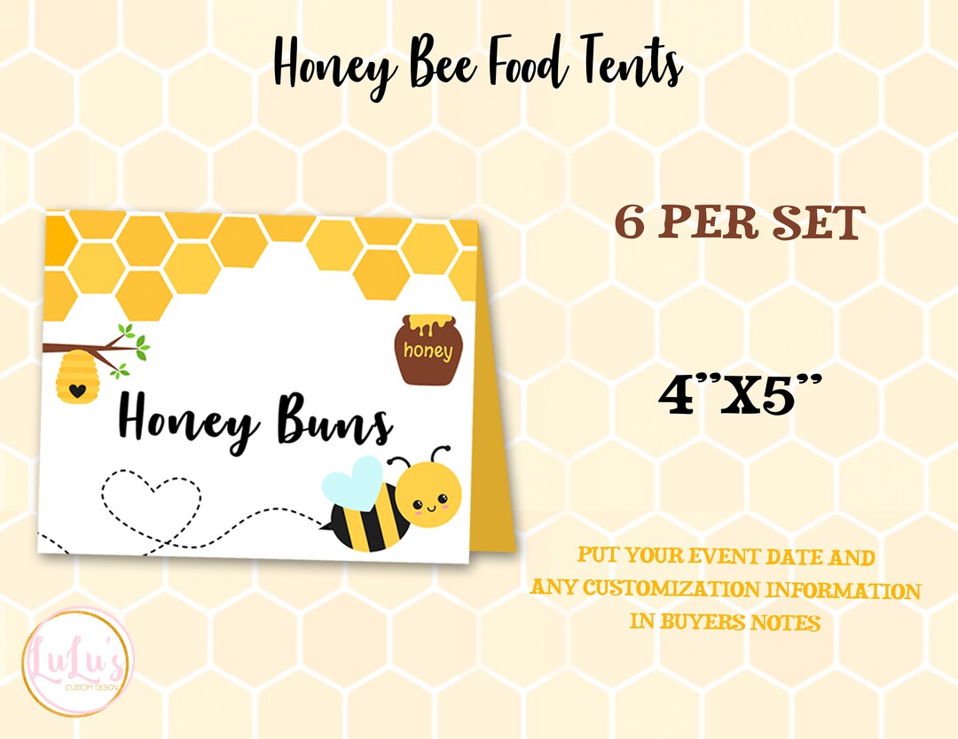 Honey Bee Birthday Party Food Tents Honey Bee First Birthday Party ...