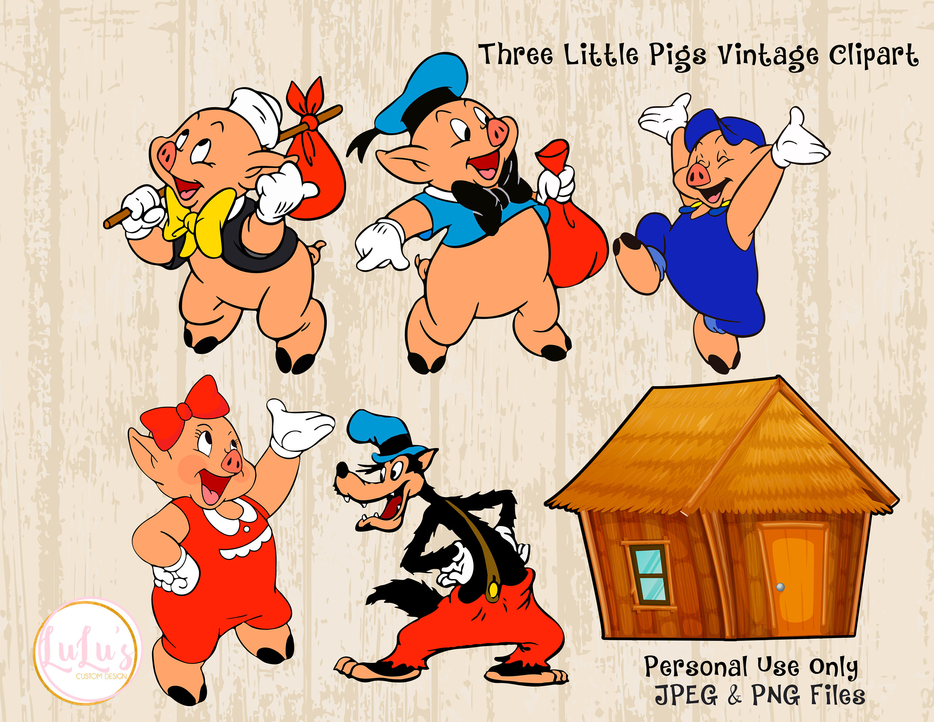 Wolf Clipart Three Little Pigs
