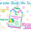 Snow Cone Thank You Tags Snow Cone Birthday Party Favors Sno Cone ...
