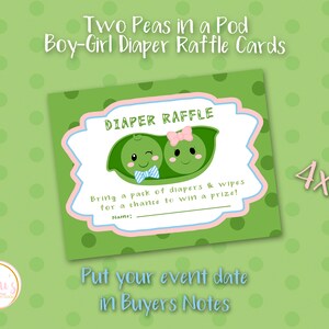 Two Peas in a Pod - Boy and Girl Twin Baby Shower - Boy and Girl Twins ...