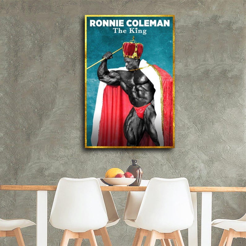 Ronnie Coleman 'the King' Bodybuilding Canvas Art Print - Etsy