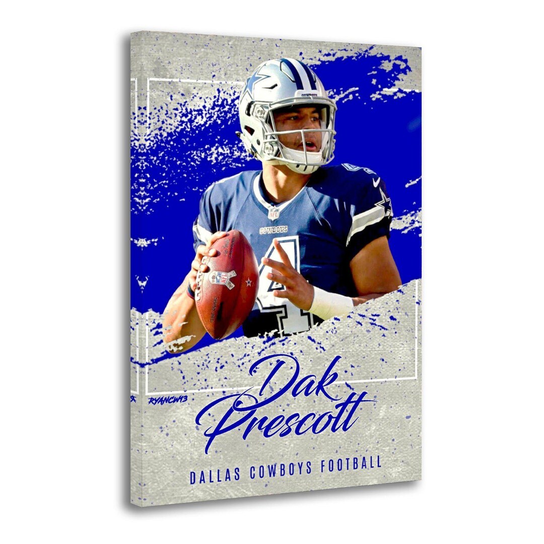 Dak Prescott Personal Cool Art Poster Canvas Painting on Canvas Wall ...