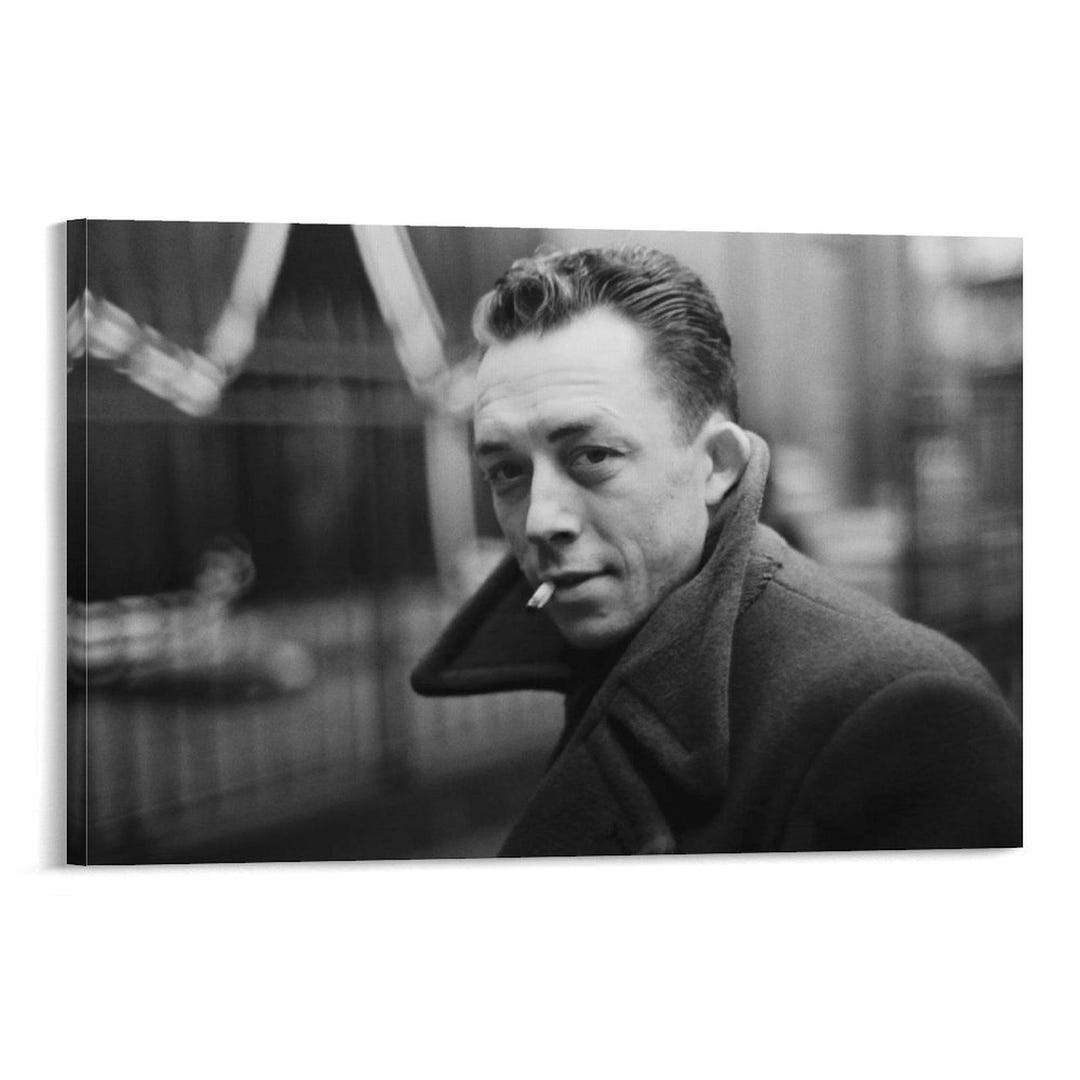 Albert Camus,writer, Philosopher, Absurdism Canvas Wall Art Poster ...