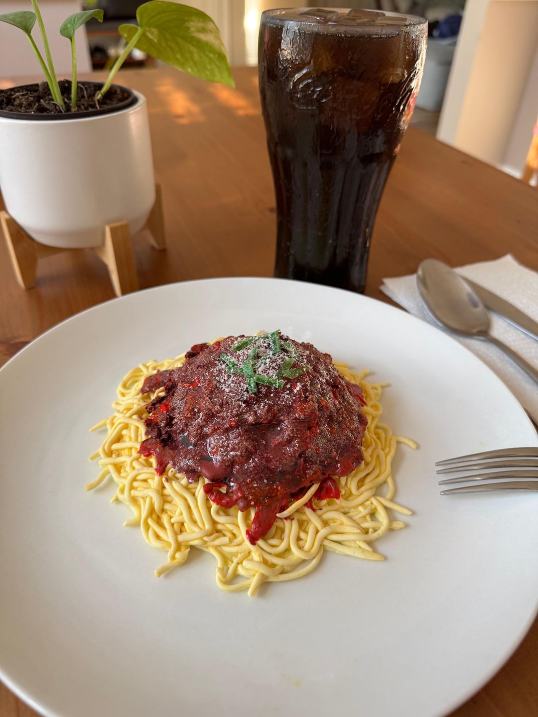Fake Spaghetti With Meat Sauce Prop – Realistic Pasta Replica – Faux ...