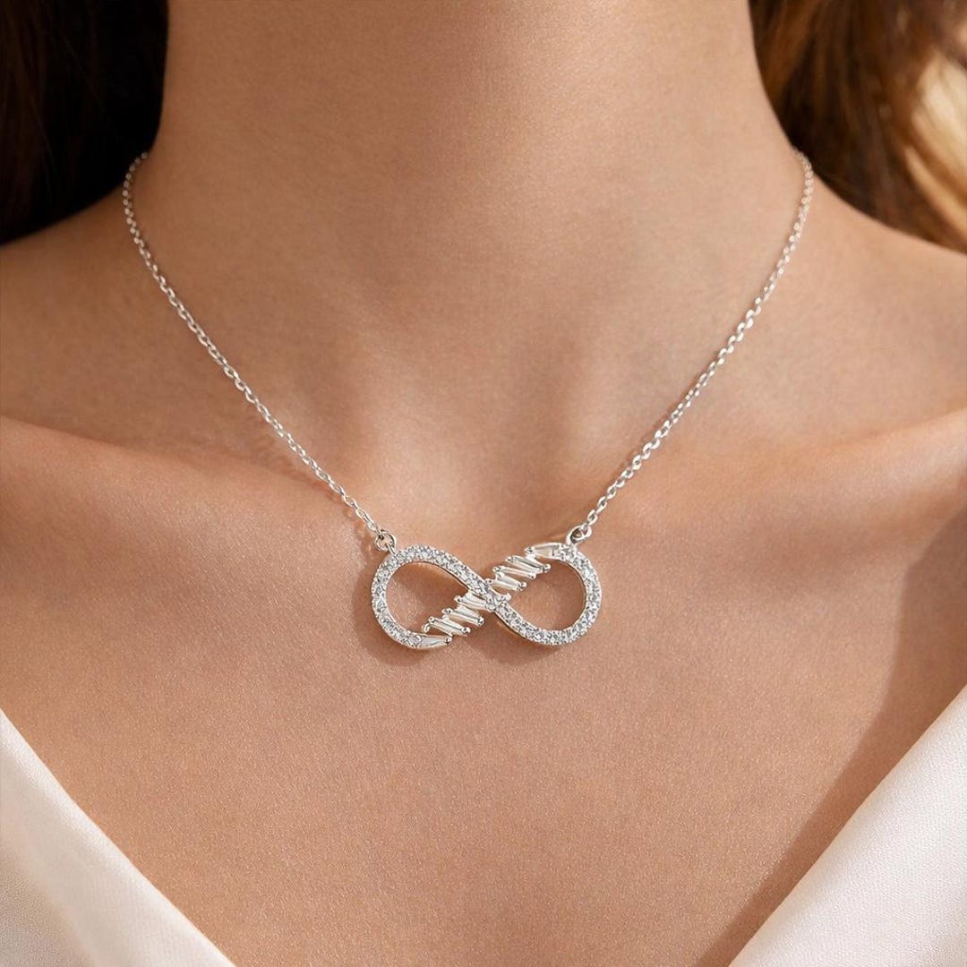 Infinity DNA Helix Necklace – Romantic Valentine's Gift - Etsy