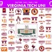 Custom Virginia Tech Graphic - Thick Outline Filled In - Etsy