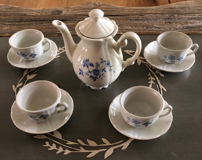 Vintage Kahla Children's China Tea Set for 4 Made in GDR - Etsy