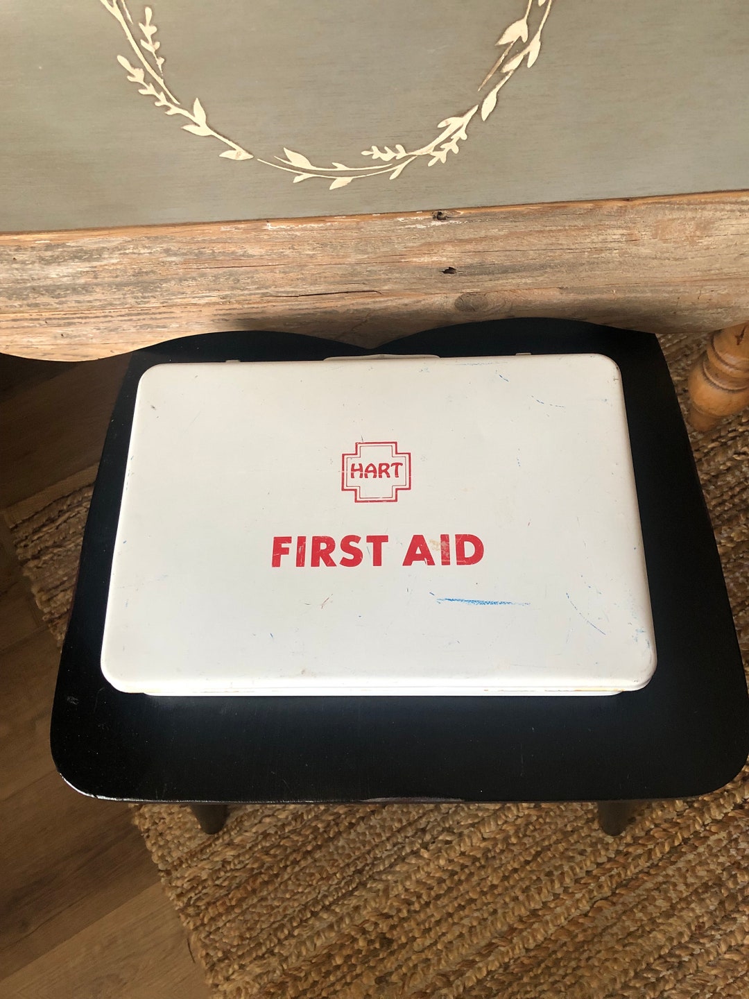 Vintage Industrial Metal Hart First Aid Box Kit Wall Mount - Etsy