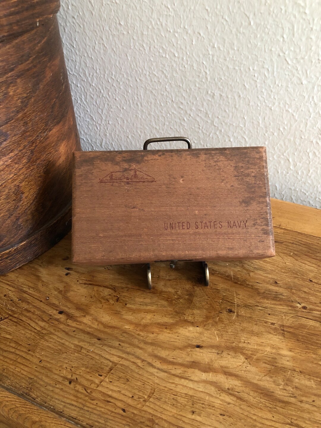 Vintage Wooden U. S. Navy Medal Keepsake Storage Case Box - Etsy
