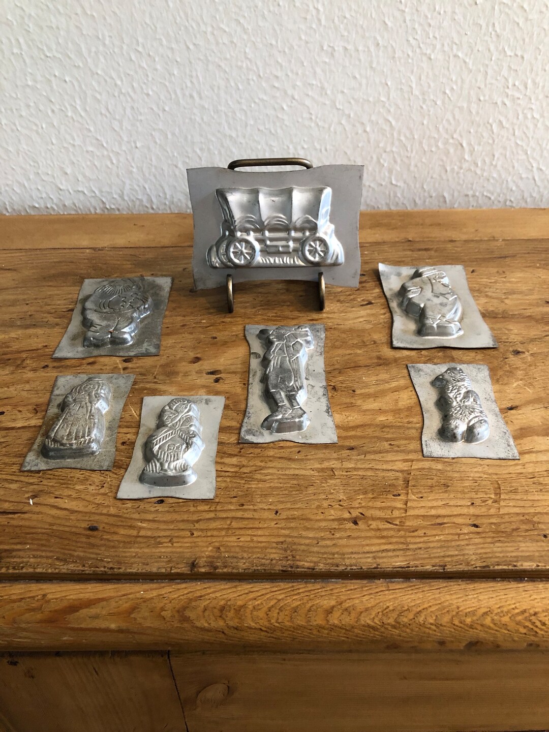 Vintage Tin Cartoon Characters + Chuckwagon Chocolate Candy Molds Set ...