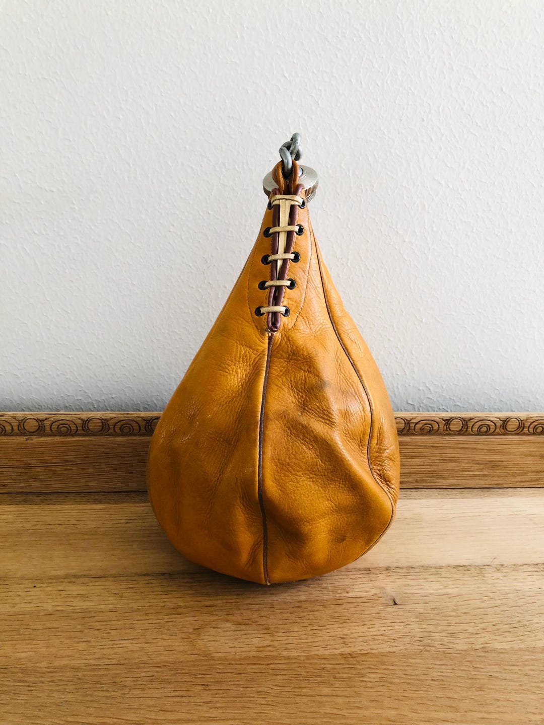 Vintage Sears Roebuck & Co. 1450 Leather Boxing Punching Bag Lace up ...