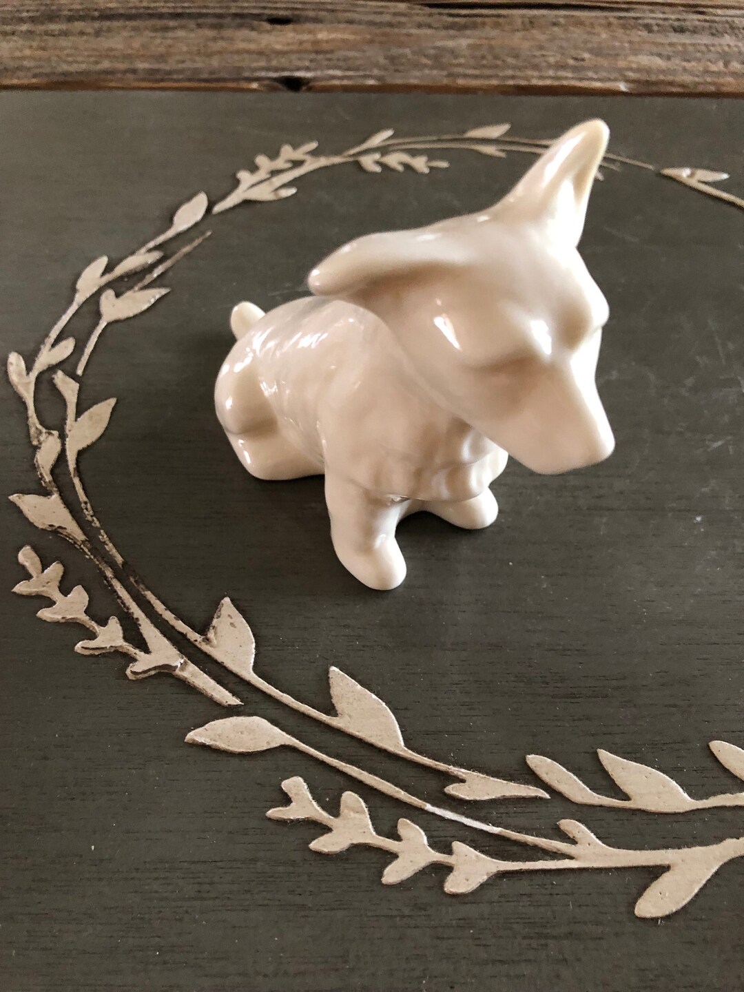 Vintage Belleek Porcelain Scotty Terrier Dog Figurine From Ireland ...