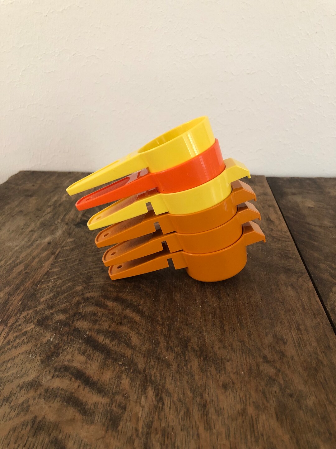 Vintage Mid-century Yellow and Orange Tupperware Brand Mini Funnels and ...