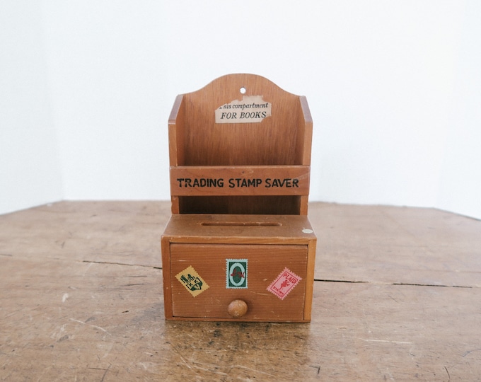 Vintage Wooden Wall Hanging Trading Stamps and Book Saver Box - Etsy