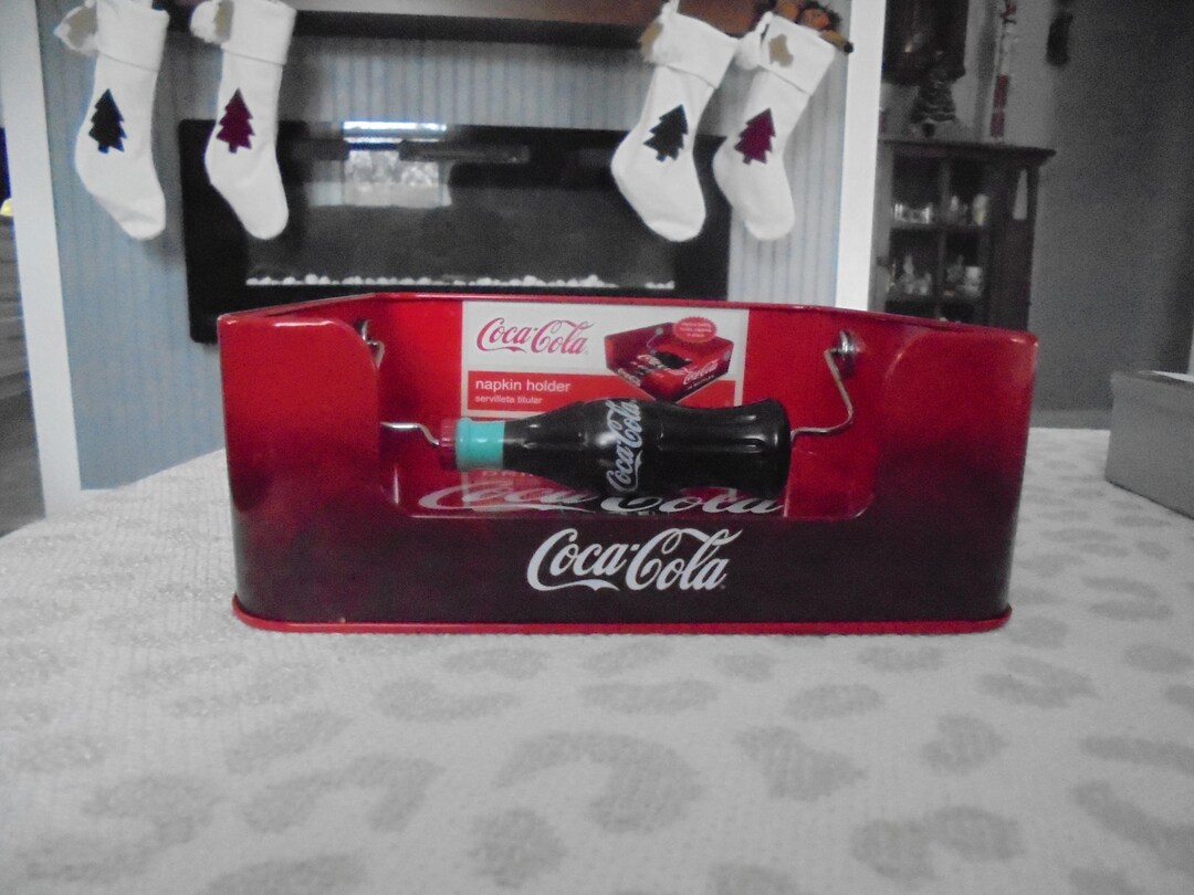 Coca-cola Flat Napkin Holder With Bottle - Etsy