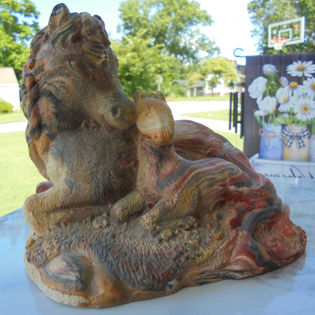 Mare and Foal by Kicking Bird Pottery - Etsy