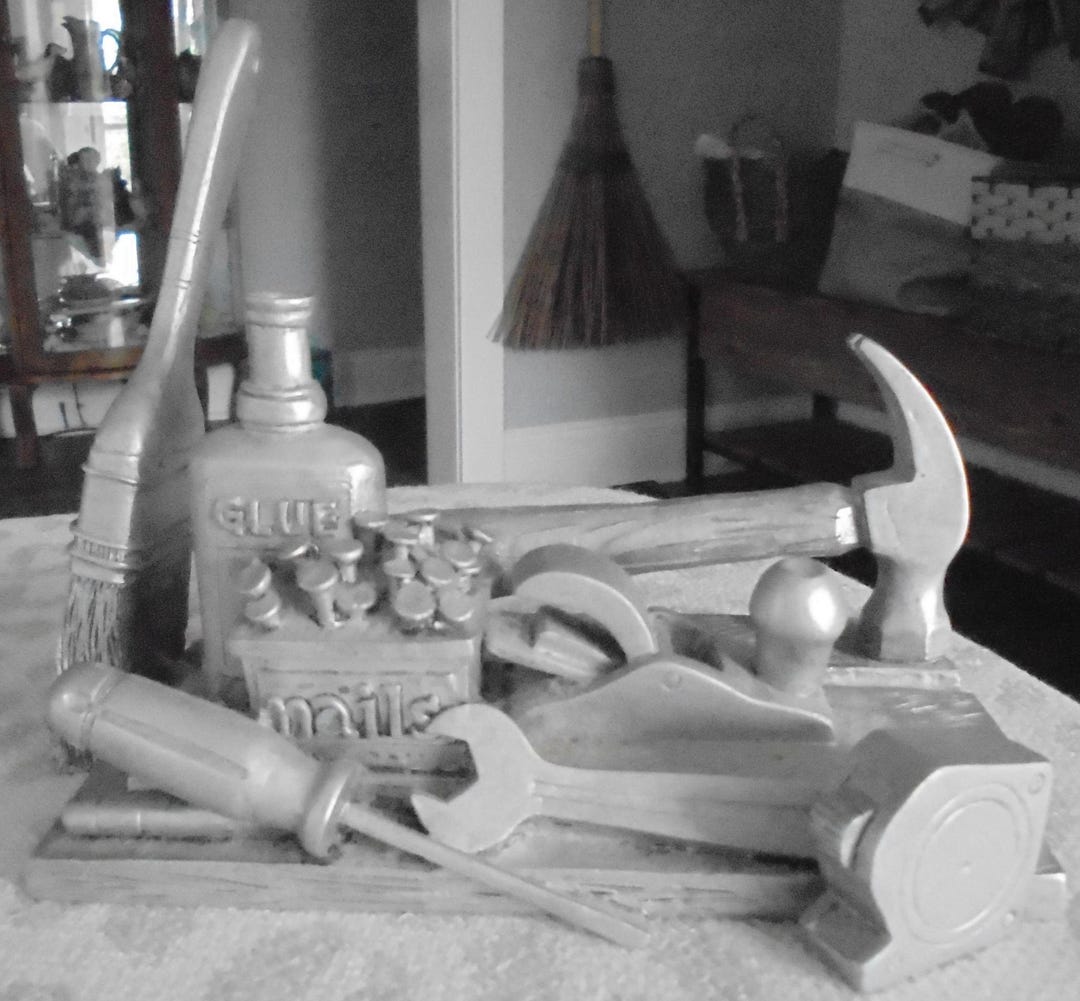 Silver Tool Figurine by Abbey Press - Etsy