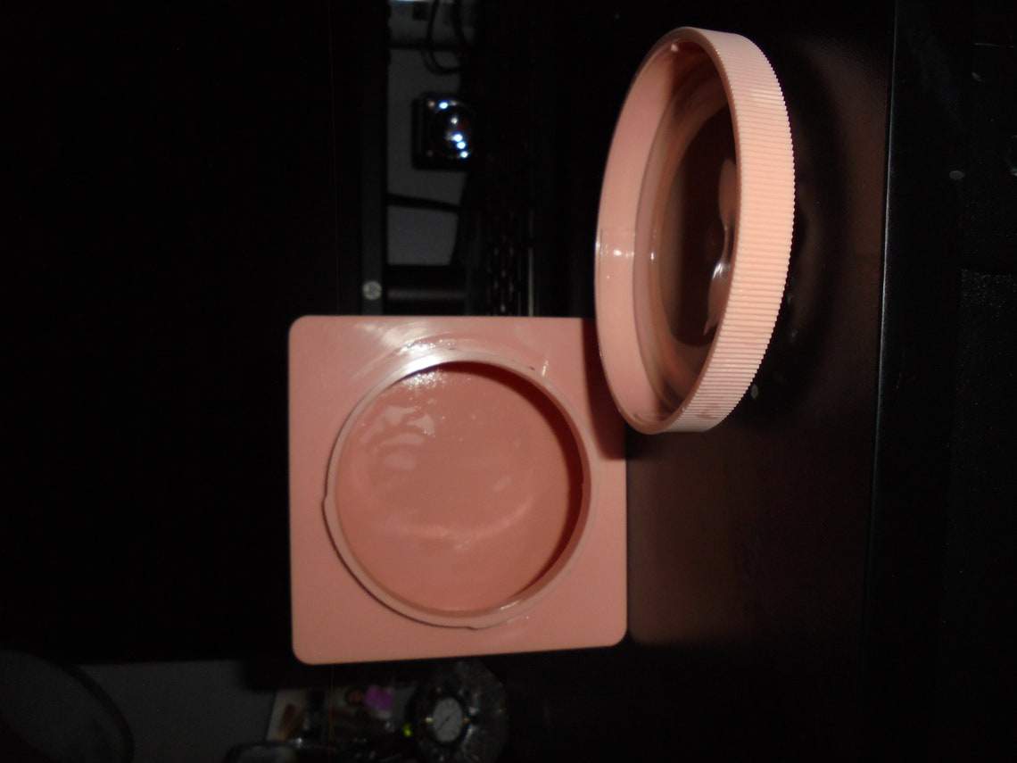 Ivy Ann Vintage Pink Bath Powder Box Acrylic Embossed no - Etsy