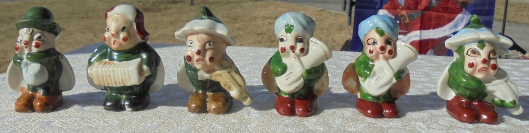 Six Vintage Anthropomorphic Bug Insects Playing Musical Instruments ...