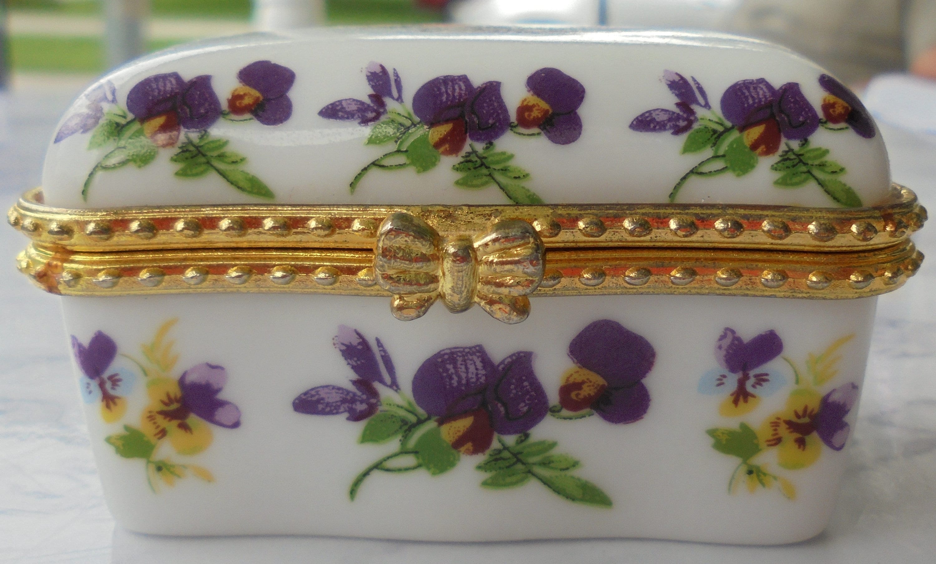 Vintage Imperial Porcelain Trinket/ring Box With Bible Verse - Etsy