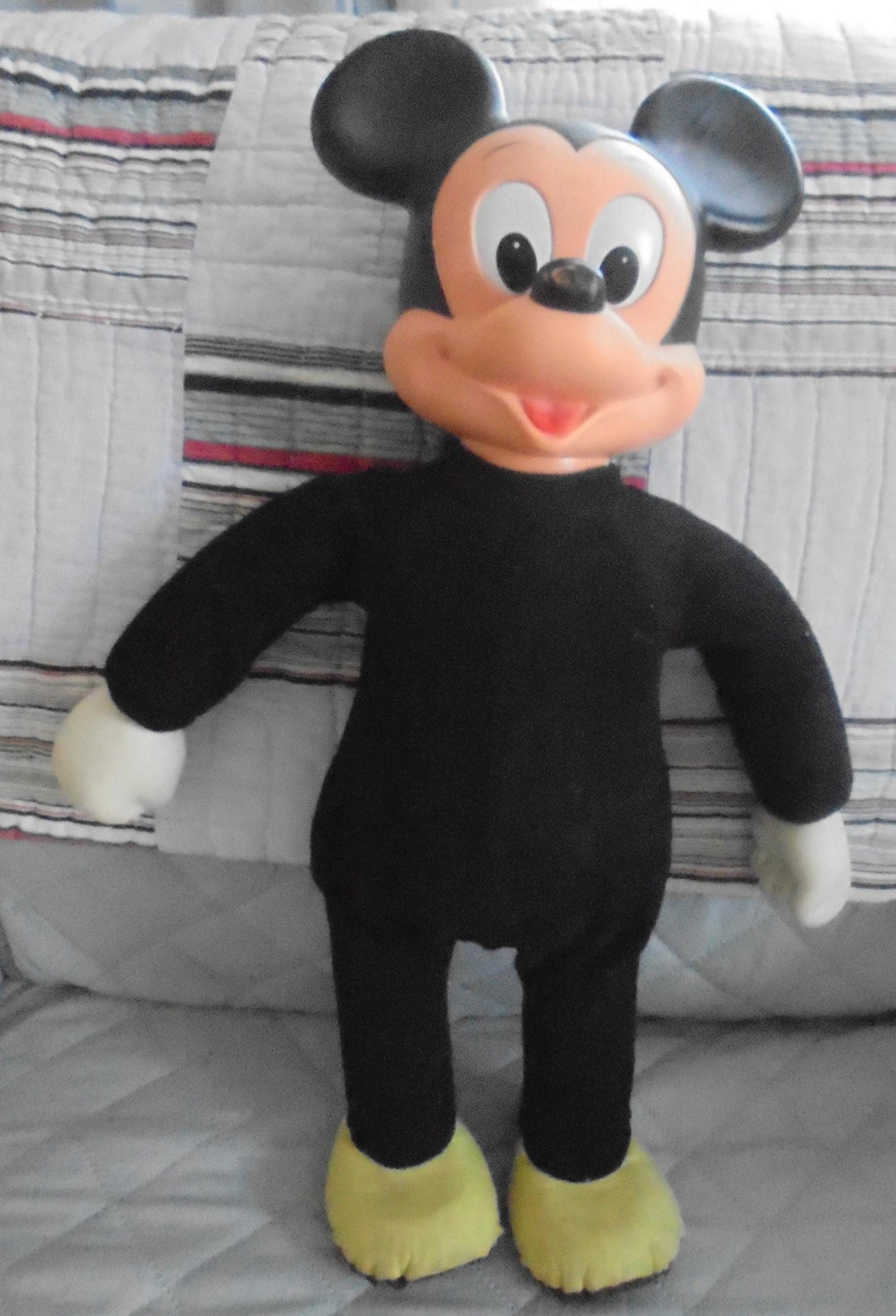 1970 Hard Plastic Rubber and Vinyl Walking Mickey Mouse Doll - Etsy