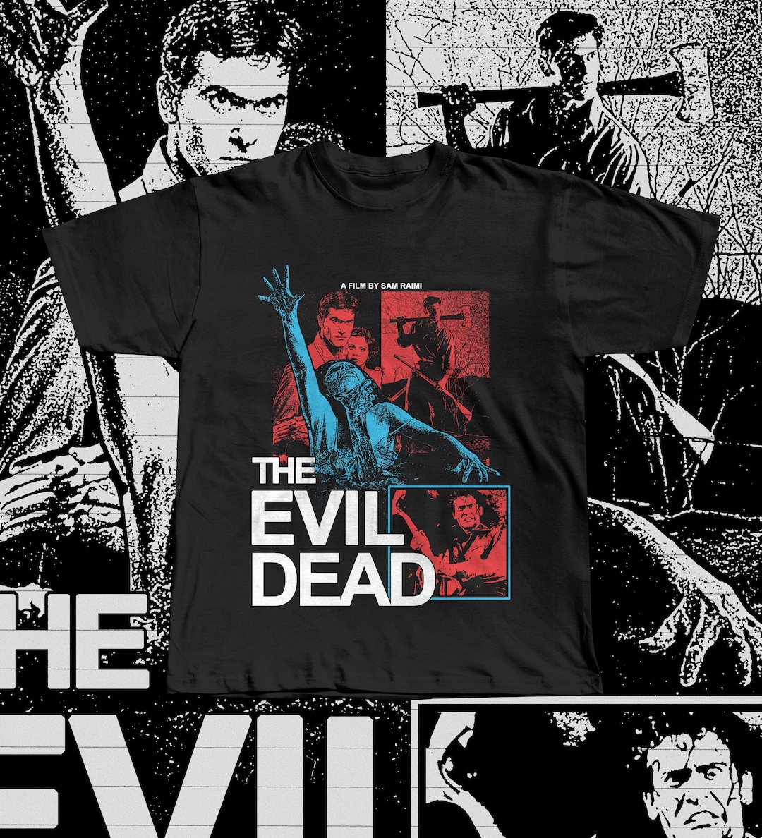The Evil Dead Shirt 1981 - Bruce Campbell Ash Williams Tee - Sam Raimi ...