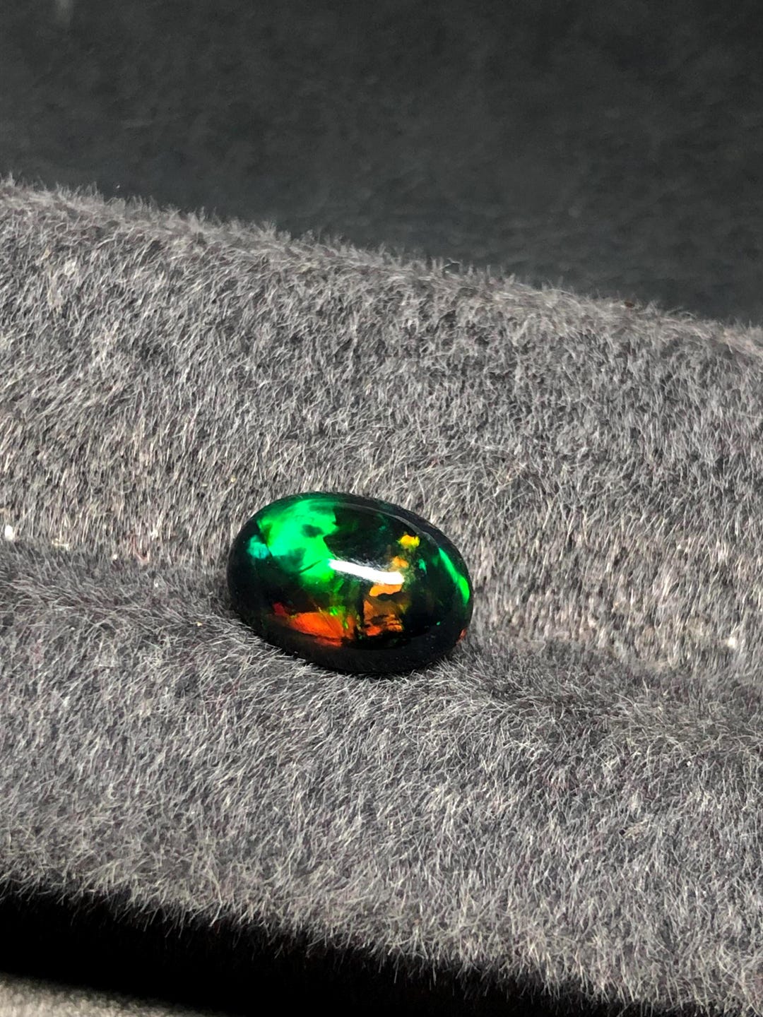 High End Luxury Ethiopian Black Opal Oval Cabochon AAA Fire Opal ...
