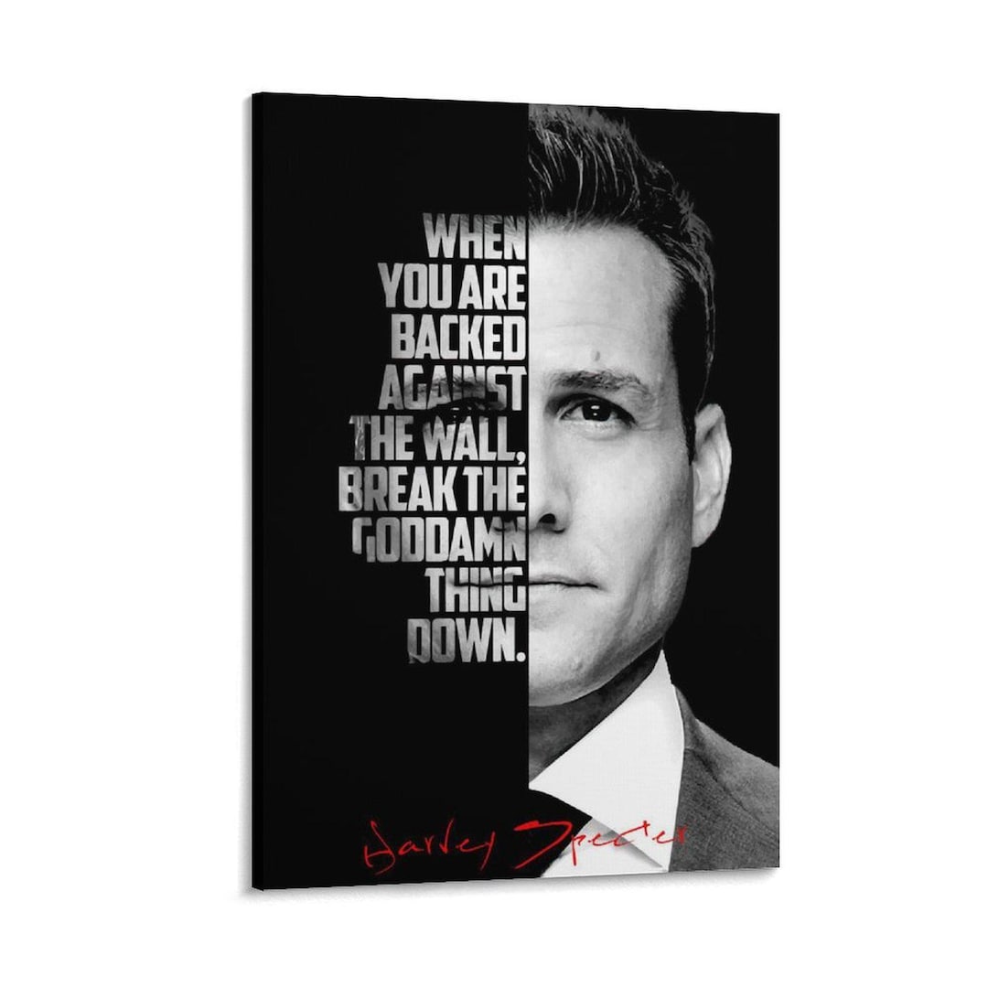 Suits TV Play Harvey Specter Posters Wall Art Picture Painting Poster ...