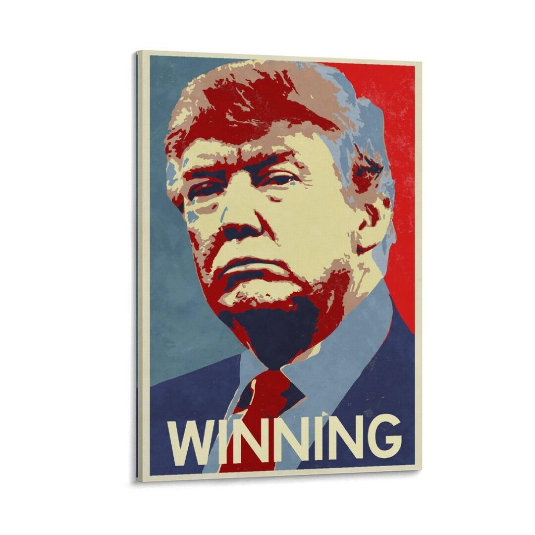 President Donald Trump Winning Campaign Wall Art Picture Painting ...