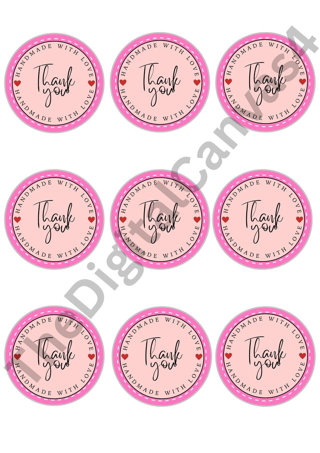 Thank You for Your Order Sticker | Printable | Instant Download - Etsy