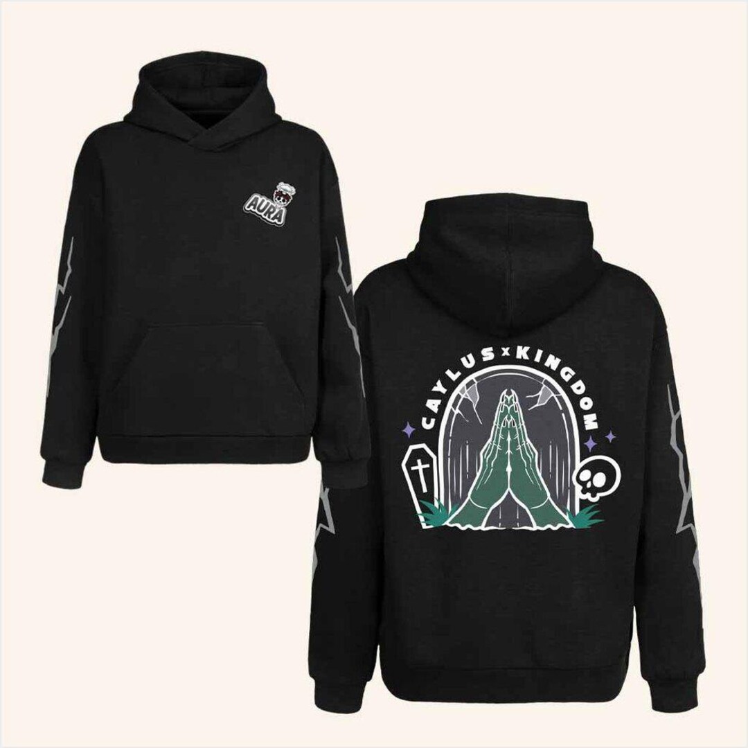 Caylus X Kingdom Aura Hands Hoodie, Caylus Merch Aura T-shirts, Funny ...