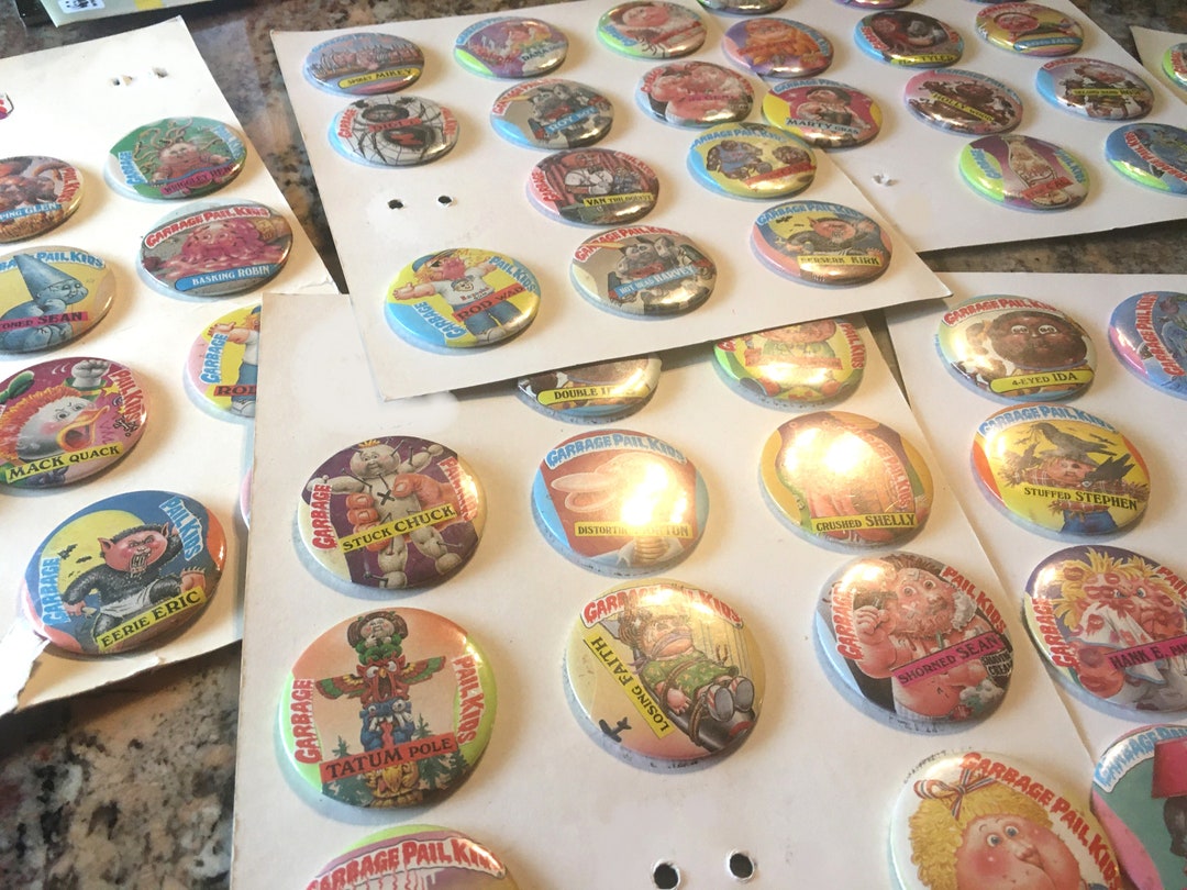 Vintage 1980's Garbage Pail Kids Pin/ Buttons- Fun Throwback Pins- 80's ...
