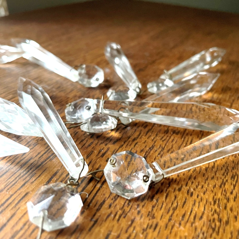 Antique Crystal Prisms - Etsy