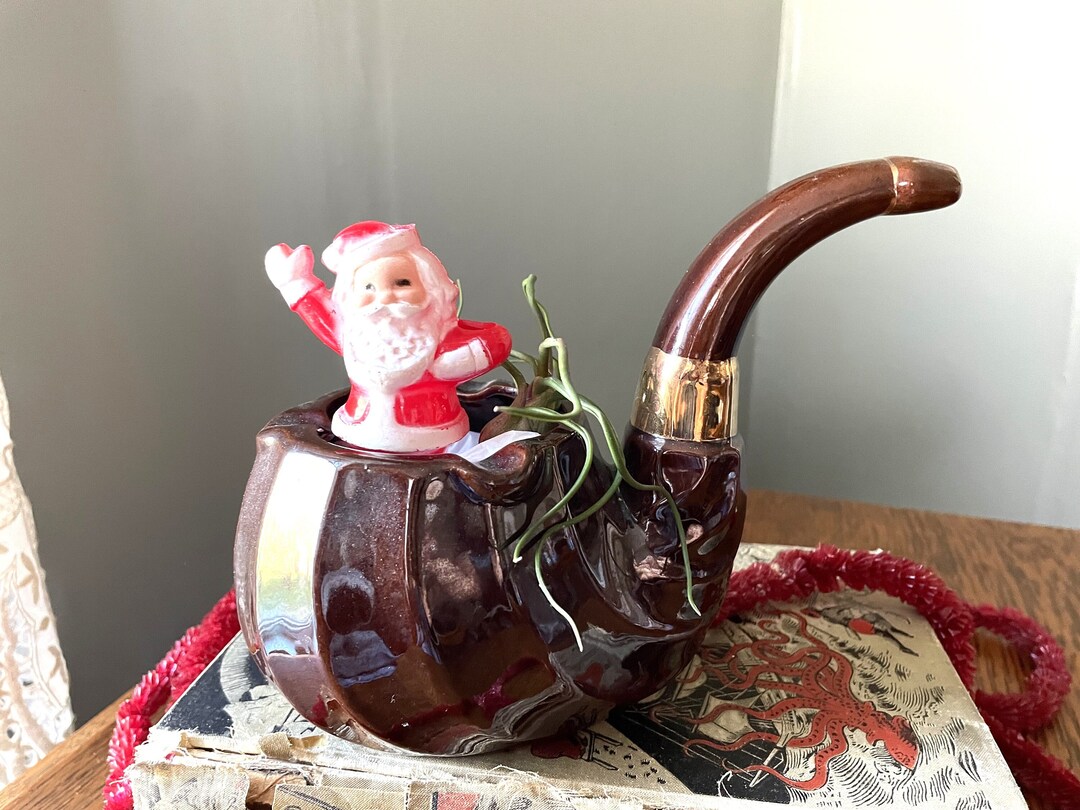 Vintage Rubens Figural Pipe Ashtray- Pipe Planter- Unique Planter- Gift ...