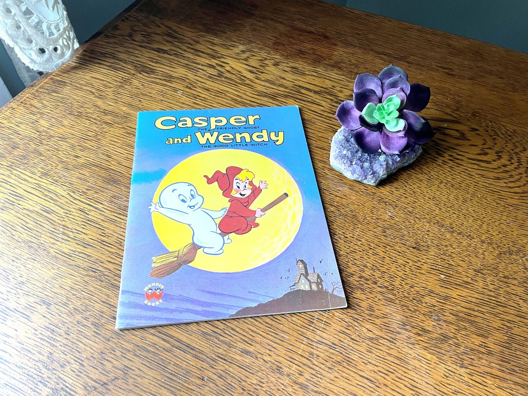 Vintage Kids' Book Casper and Wendy Kids' Halloween Book Witch Book ...