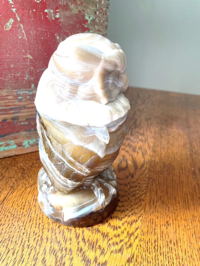 Vintage Imperial Glass Carmel Slag Glass Owl Candy Dish - Etsy
