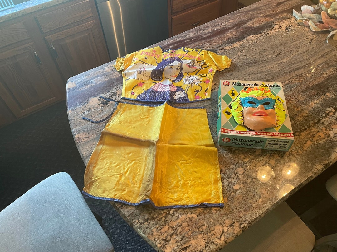 Vintage Halloween Costume- Fairy Princess- Kusan Costume & Mask ...