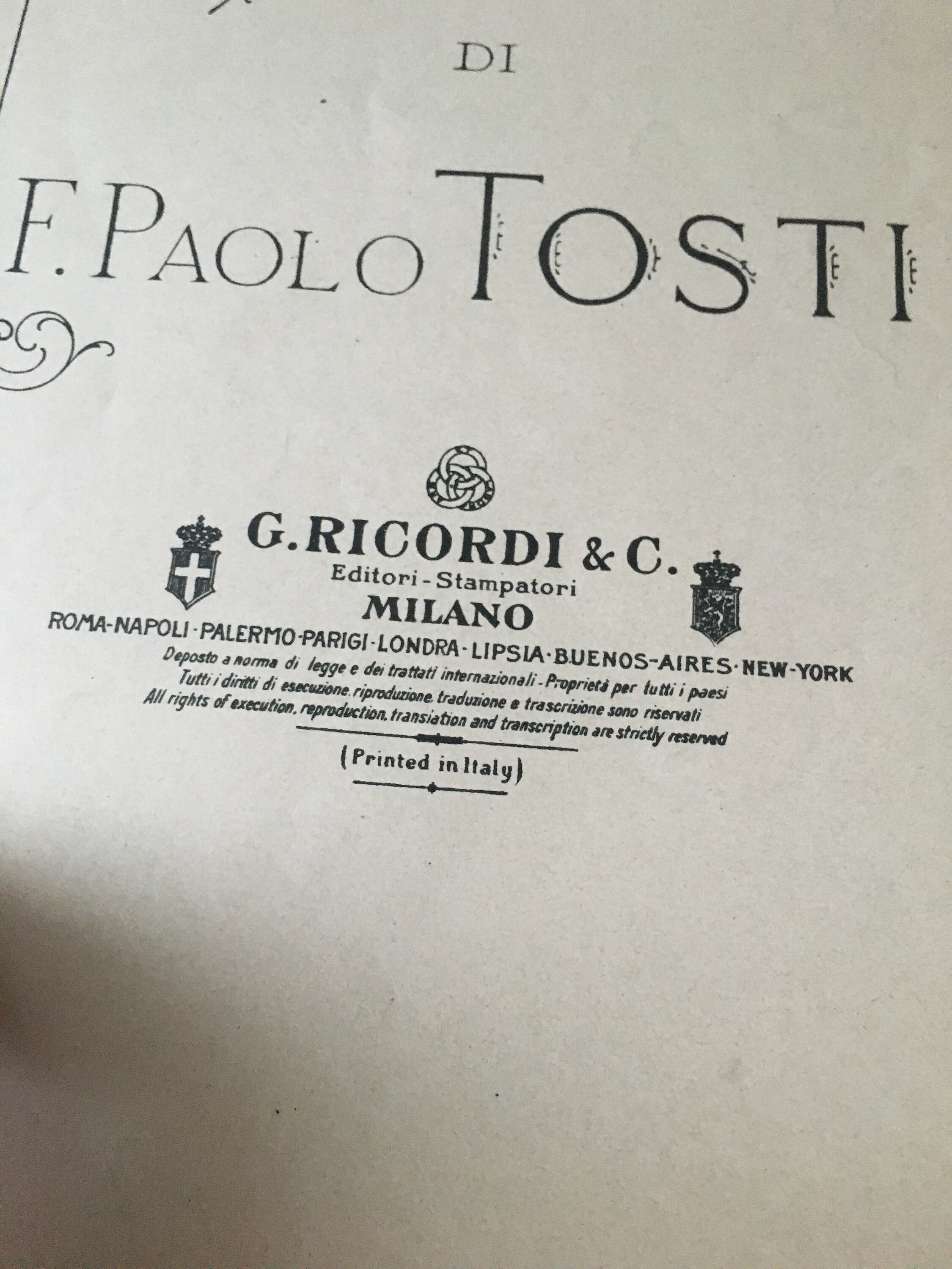 Vintage 1899 Italian Sheet Music ideale Melodia No. 1/ | Etsy