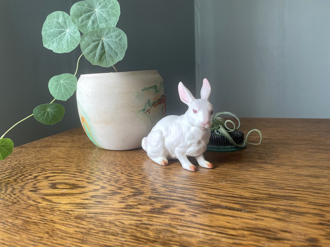 Vintage Lefton Porcelain/ Ceramic Rabbit- Vintage Easter Decor ...