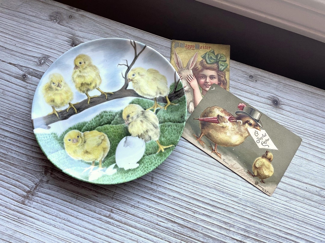 Vintage Easter Chicks Plate- Kaiser West Germany Decorator/ Collector ...