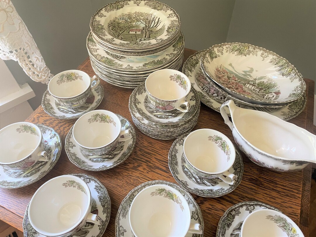 Vintage Johnson Bros Ironstone- the Friendly Village Transferware- Made ...