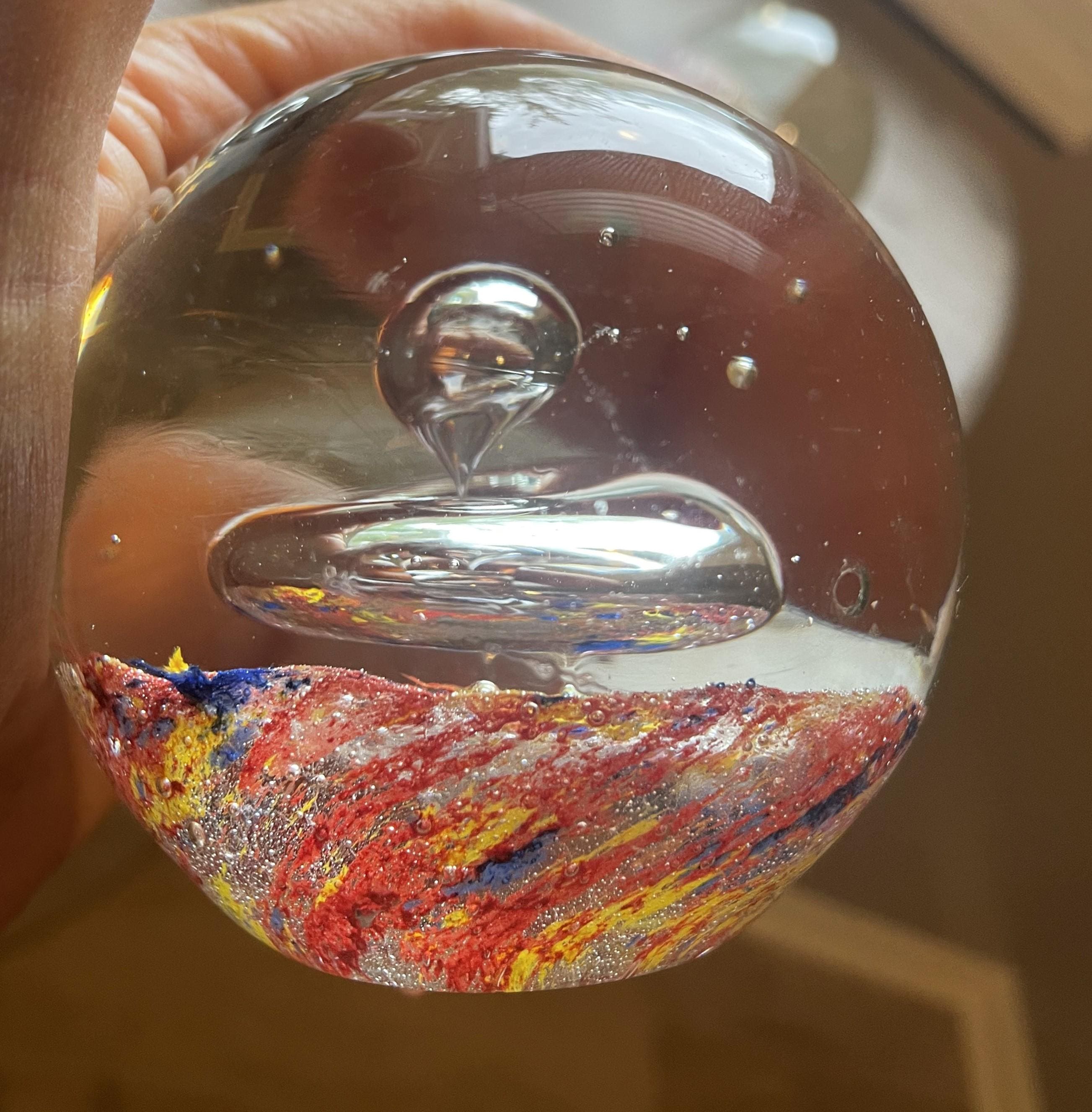 Vintage Blown Glass Paperweights- YOU Choose-office Decor- Glass Orb ...