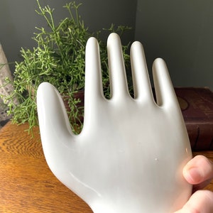 Vintage Porcelain Hand/ Glove Mold- Hand Display- Jewelry Display ...