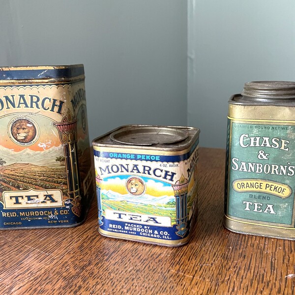 Vintage Tea Tins - Etsy