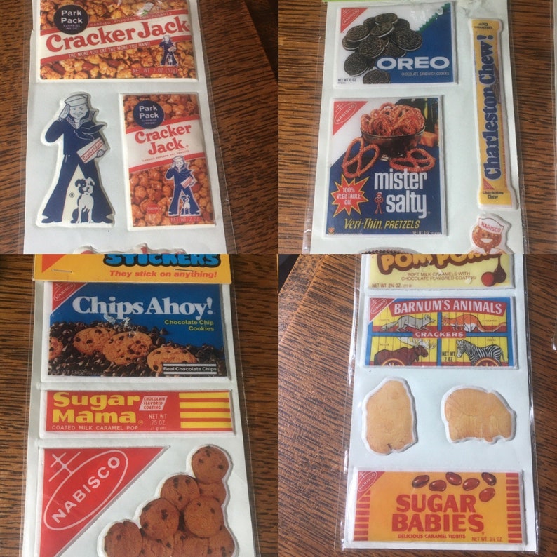 Vintage Puffy Stickers- Unopened- 1980's Food & Candy Stickers- Retro ...