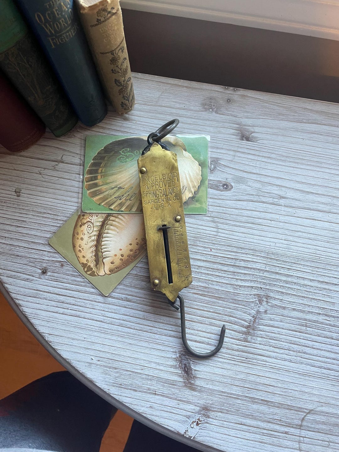 Vintage Excelsior Brass Spring Scale- Industrial Decor- Vintage Scales ...