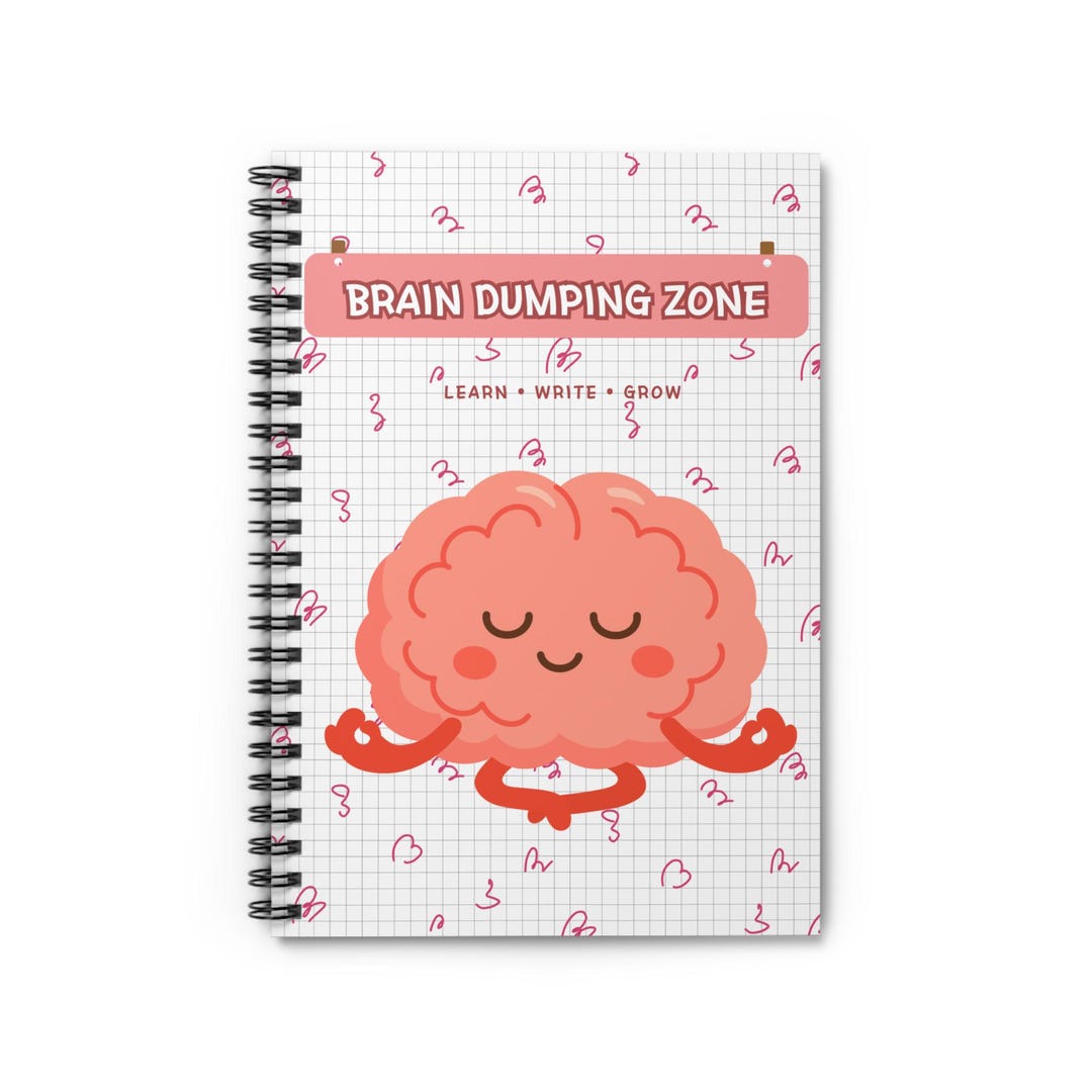 Brain Dumping Zone Notebook | Spiral Ruled Journal - Etsy
