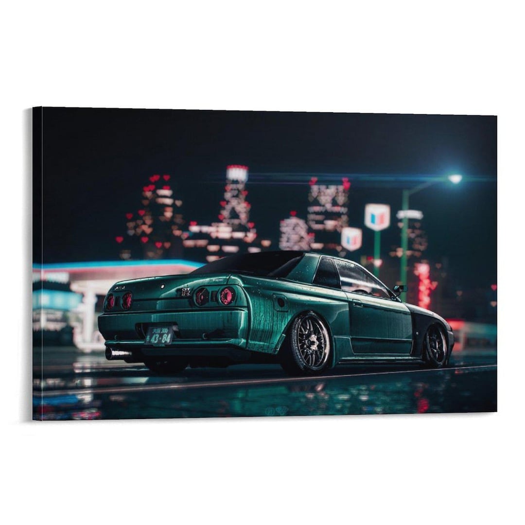 JDM Car Poster Skyline R32 Posters Wall Art Picture Painting Poster ...