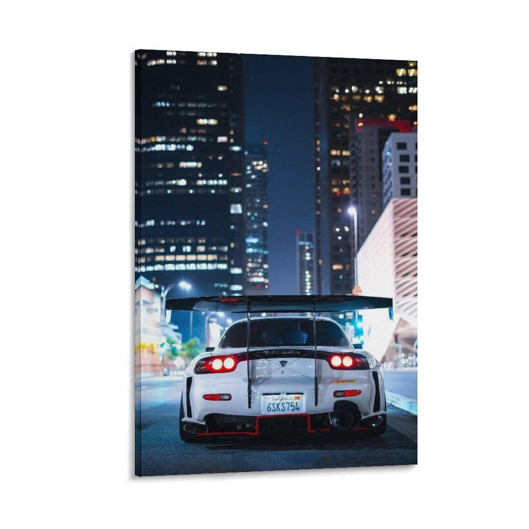 JDM Car Poster RX7 Poster Wall Art Picture Painting Poster Canvas Print ...