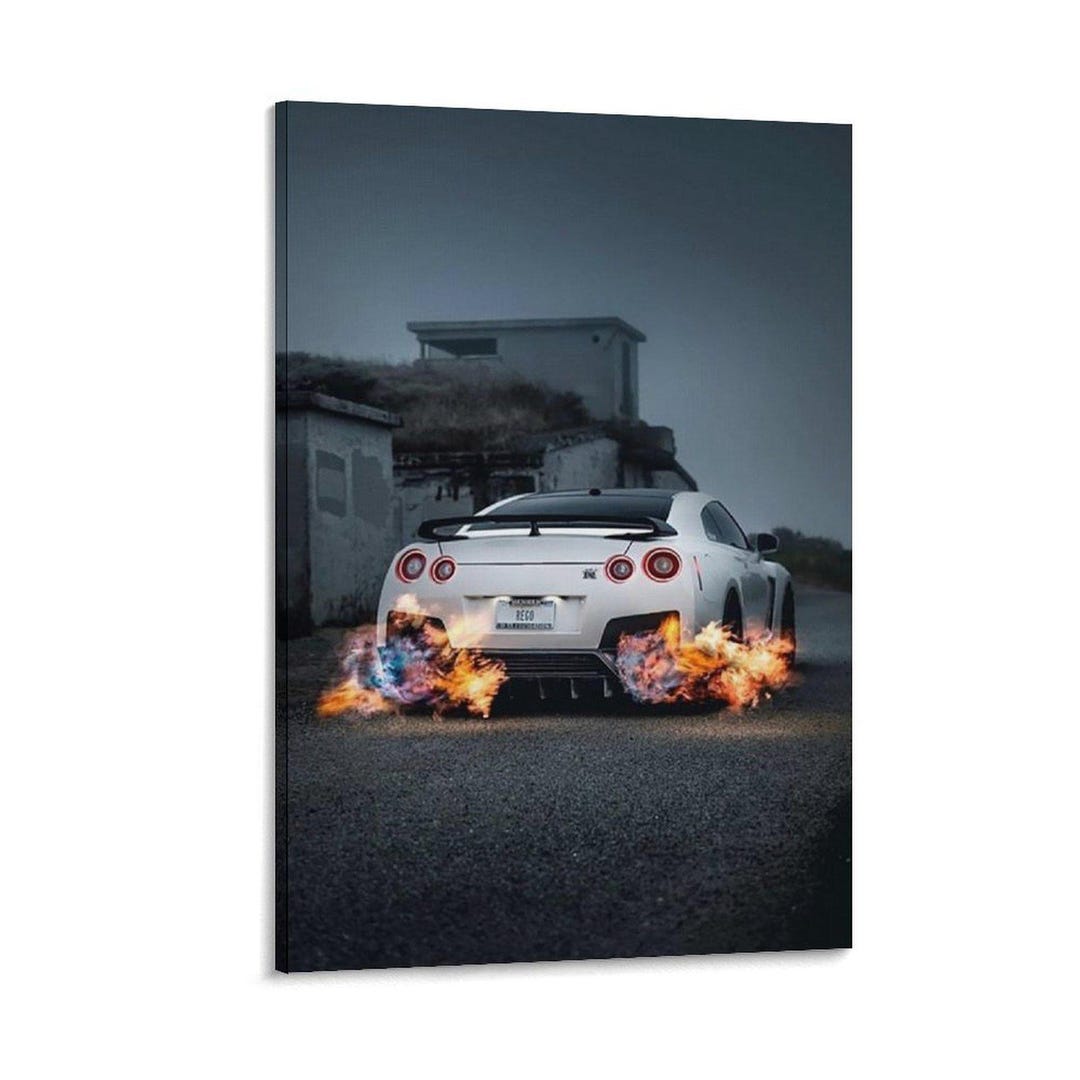 Car Poster JDM Style Skyline R35 Wall Art Picture Painting Poster ...